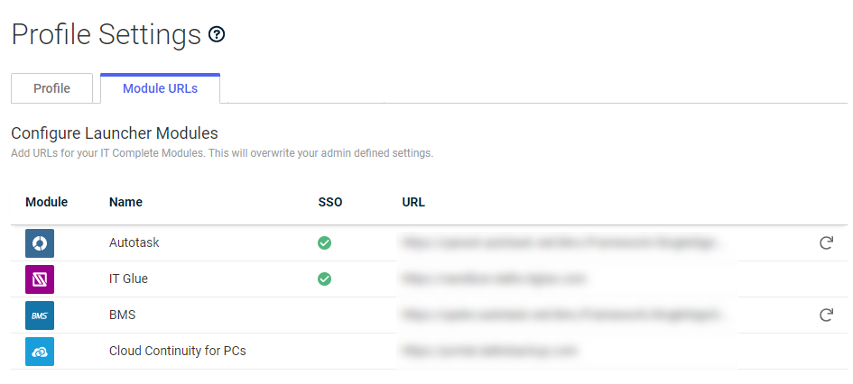 Configure your profile