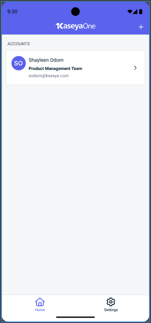 Process to set up push multi-factor authentication