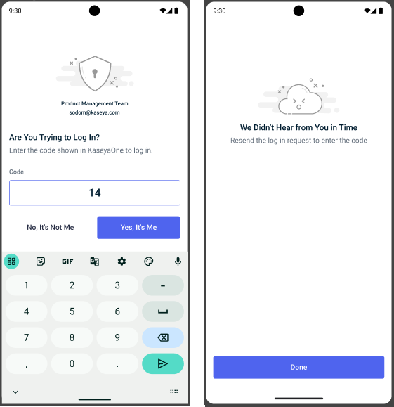 Process to set up push multi-factor authentication