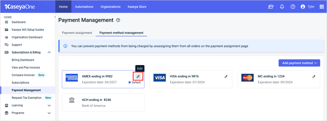 Payment Management