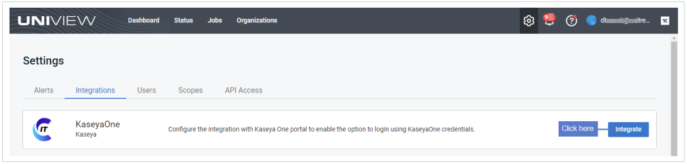 Log In with KaseyaOne